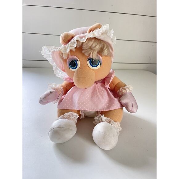 Hasbro | Toys | Vintage 985 Muppet Babies Miss Piggy Plush 11 Hasbro ...